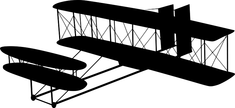 Wright Flyer - Free vector silhouettes on creazilla.com