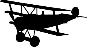 Red Baron's Fokker Dr - Free vector silhouettes on creazilla.com
