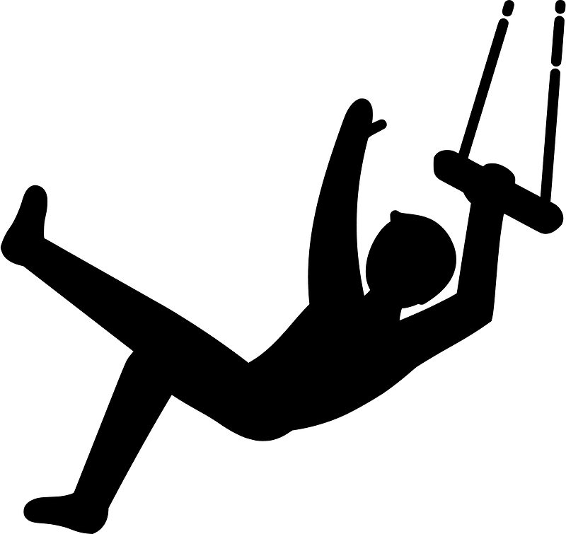 Trapeze artist - Free vector silhouettes on creazilla.com