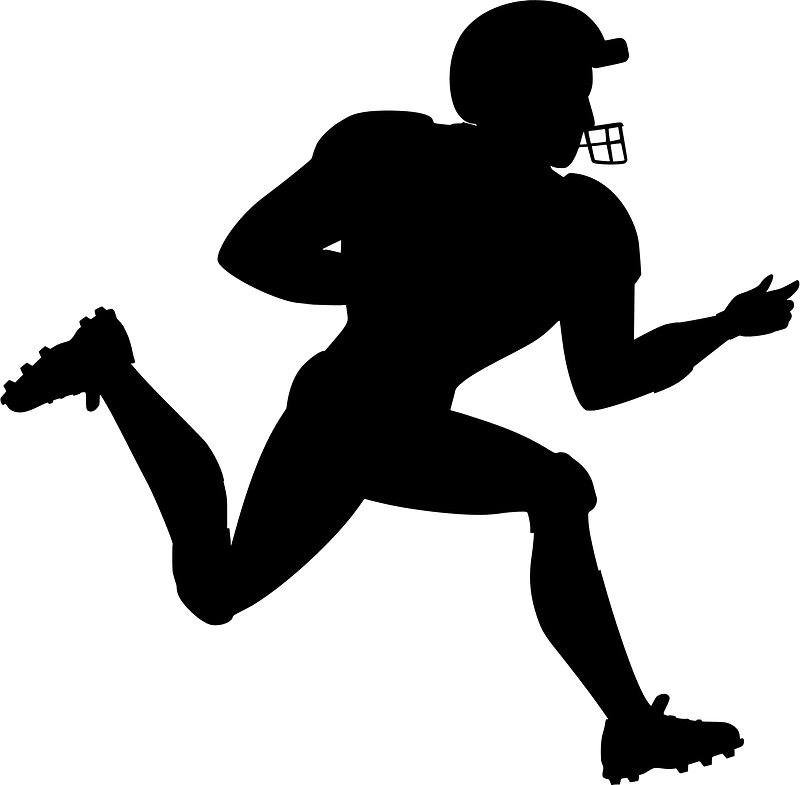 Running back - Free vector silhouettes on creazilla.com