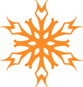 Snowflake silhouette - Free Vector Silhouettes | Creazilla