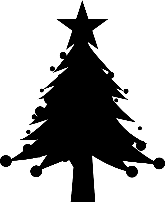 Christmas tree - Free vector silhouettes on creazilla.com