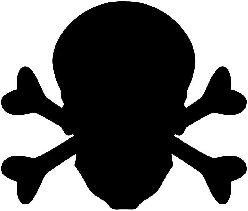 Skull and crossbones - Free vector silhouettes on creazilla.com