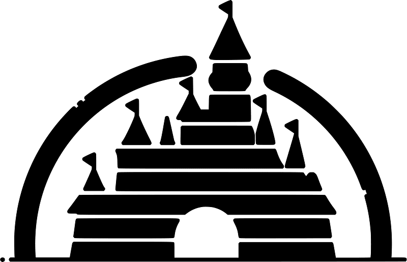 Disney castle - Free vector silhouettes on creazilla.com