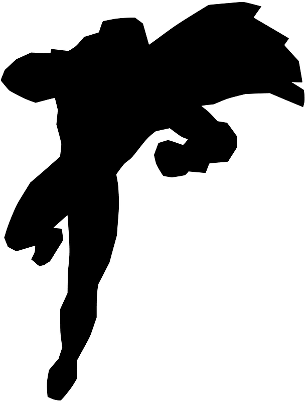 Generic Superhero Man - Free vector silhouettes on creazilla.com