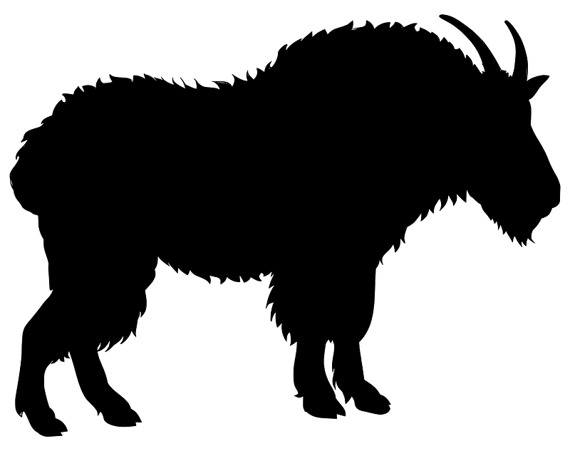 Mountain Goat - Free vector silhouettes on creazilla.com