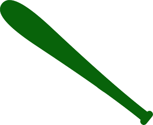 Baseball bat silhouette - Free Vector Silhouettes | Creazilla