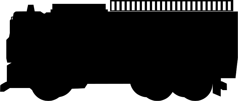 Fire engine - Free vector silhouettes on creazilla.com