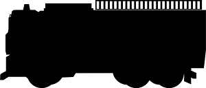 Fire engine - Free vector silhouettes on creazilla.com