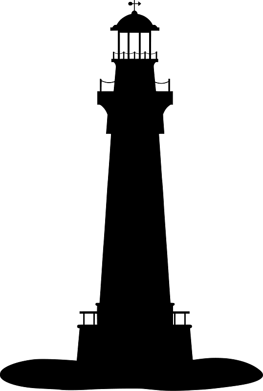 Lighthouse - Free vector silhouettes on creazilla.com