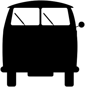 VW T1 1963 front view - Free vector silhouettes on creazilla.com