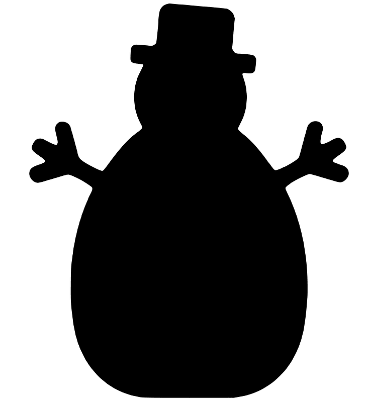 Snowman - Free vector silhouettes on creazilla.com