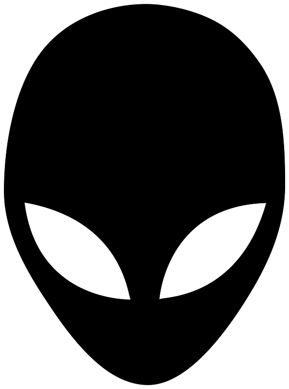 Alien head - Free vector silhouettes on creazilla.com