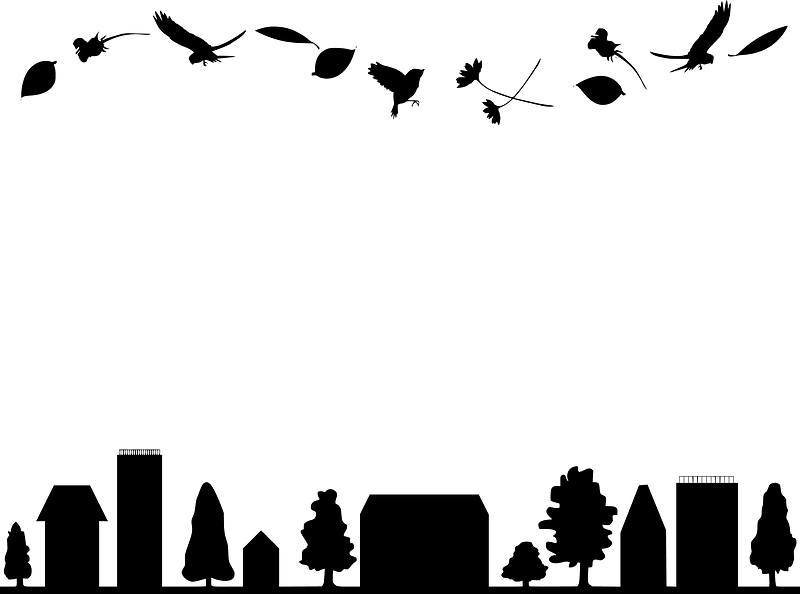 City frame - Free vector silhouettes on creazilla.com