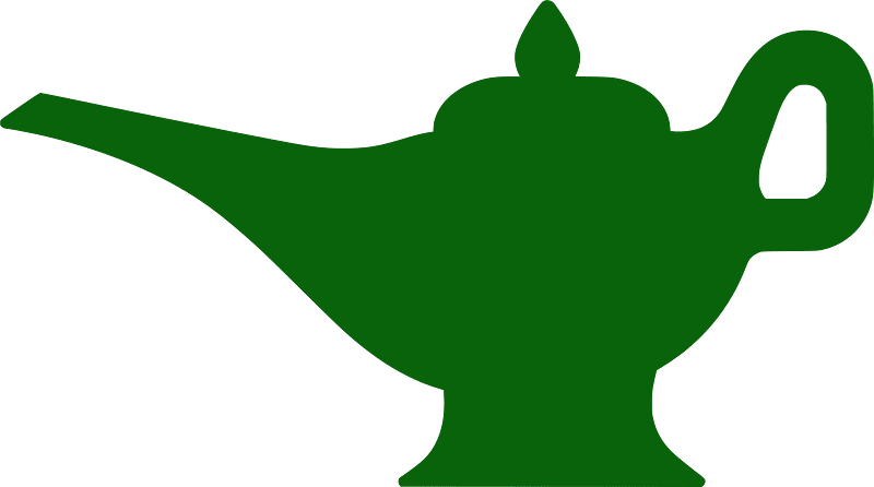 Disney Genie Lamp Silhouette