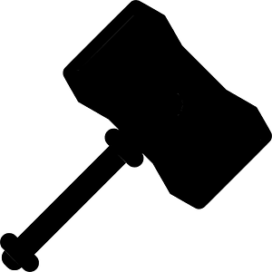 Thor's hammer - Free vector silhouettes on creazilla.com