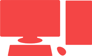 Desktop Personal Computer silhouette - Free Vector Silhouettes | Creazilla