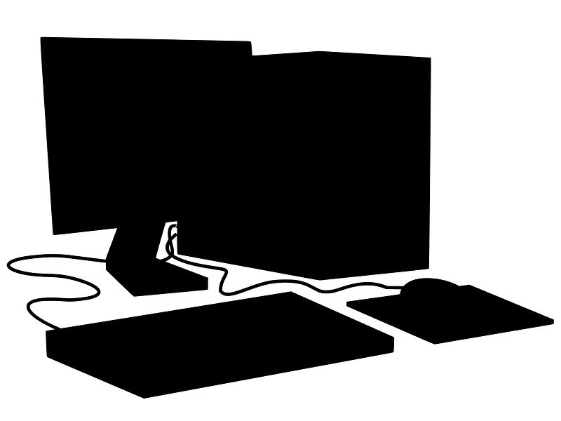 Computer - Free vector silhouettes on creazilla.com