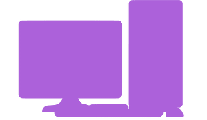 Desktop Personal Computer silhouette - Free Vector Silhouettes | Creazilla