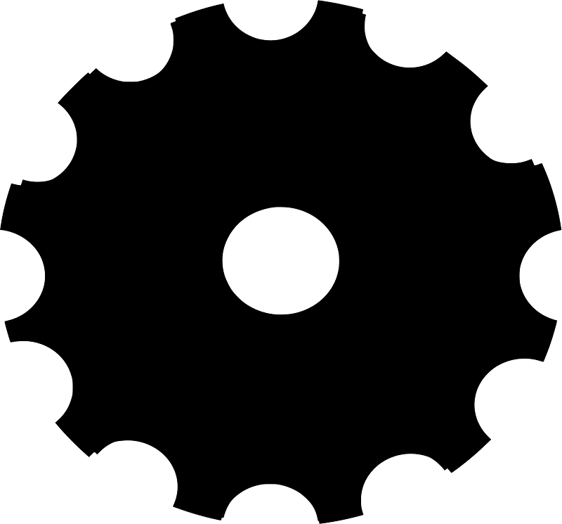 Cog wheel - Free vector silhouettes on creazilla.com