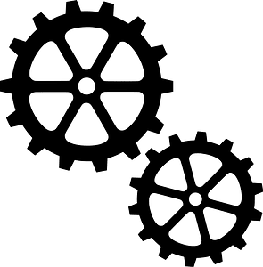 Gears - Free vector silhouettes on creazilla.com