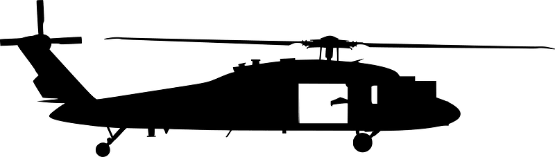 MH-60S Knighthawk naval helicopter - Free vector silhouettes on ...