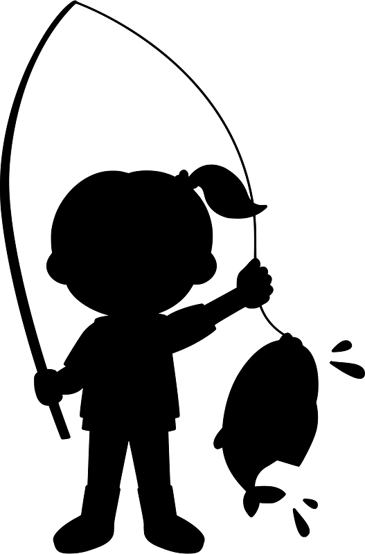 Fishing angler - Free vector silhouettes on creazilla.com