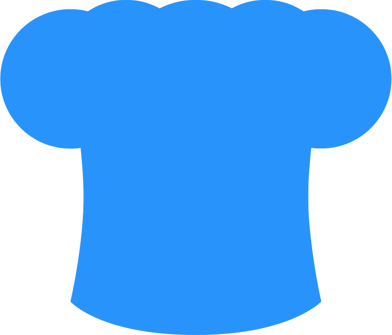 Blue Chef Hat Png