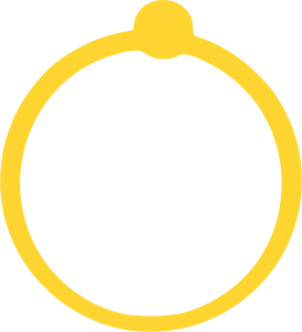 One Diamond Wedding Ring and One Wedding Band silhouette - Free Vector ...