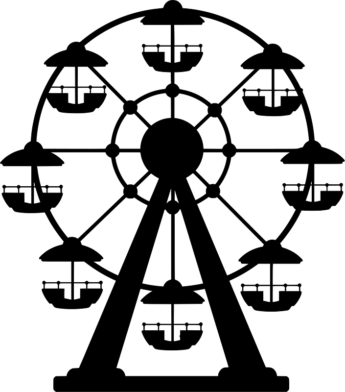 Ferris-wheel - Free vector silhouettes on creazilla.com
