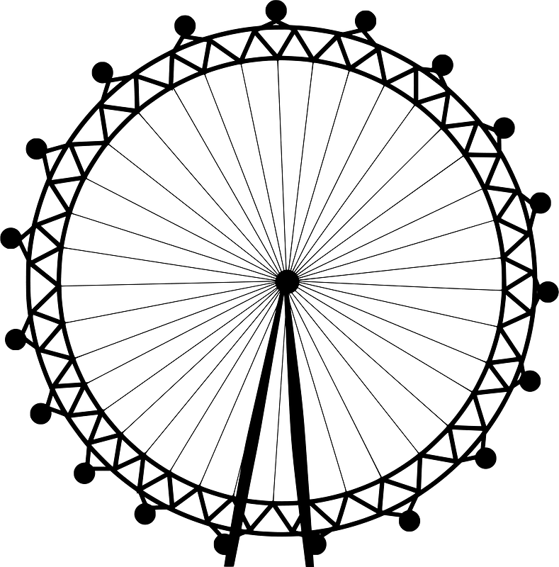 London Eye - Free vector silhouettes on creazilla.com