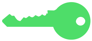 Square Head Key silhouette - Free Vector Silhouettes | Creazilla