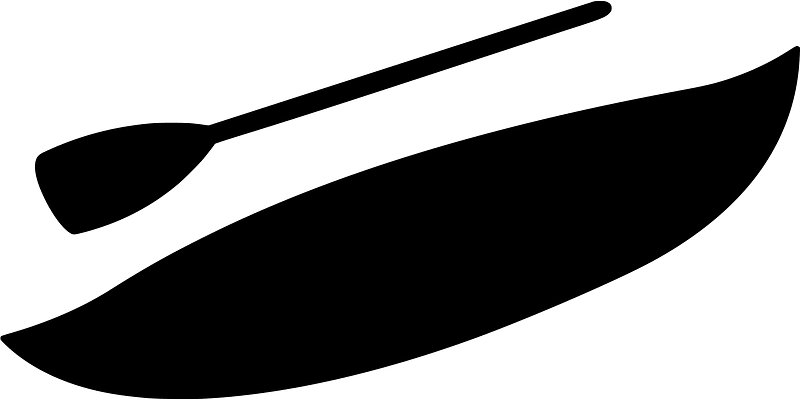 Canoe - Free vector silhouettes on creazilla.com