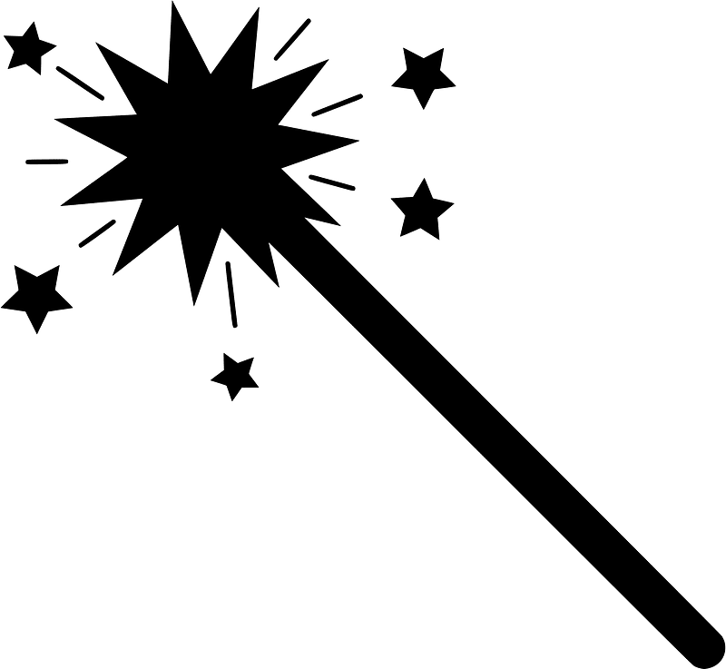 Magic wand - Free vector silhouettes on creazilla.com