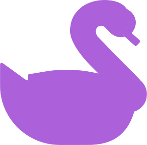 Swan with Ripple in the Water silhouette - Free Vector Silhouettes ...