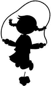 Skipping rope silhouette - Free Vector Silhouettes | Creazilla