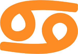 Cancer sign silhouette - Free Vector Silhouettes | Creazilla