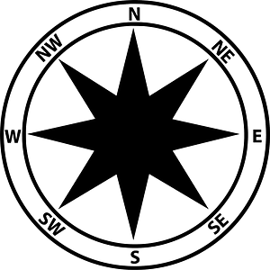 Compass rose - Free vector silhouettes on creazilla.com
