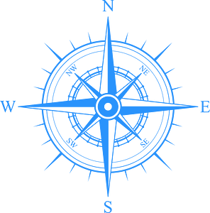 Compass silhouette - Free Vector Silhouettes | Creazilla