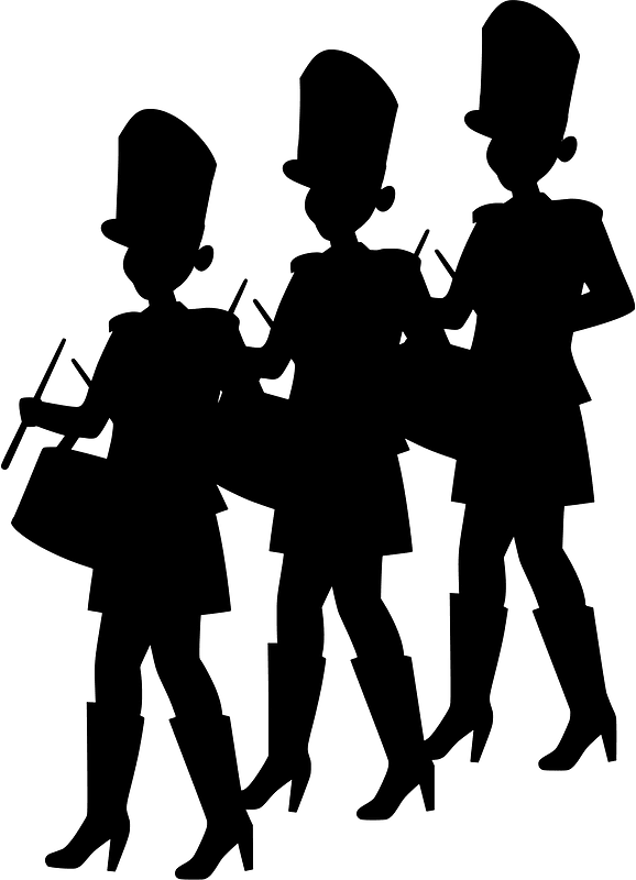 Marching band - Free vector silhouettes on creazilla.com