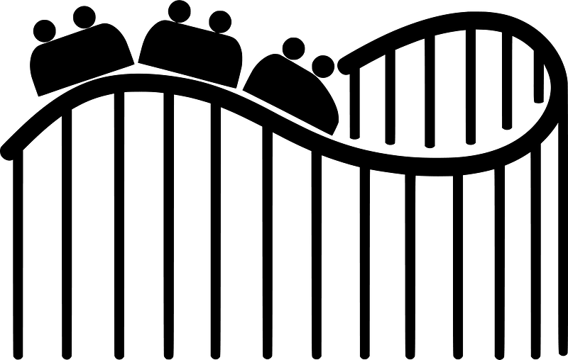 Roller coaster - Free vector silhouettes on creazilla.com