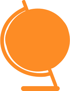 Globe silhouette - Free Vector Silhouettes | Creazilla