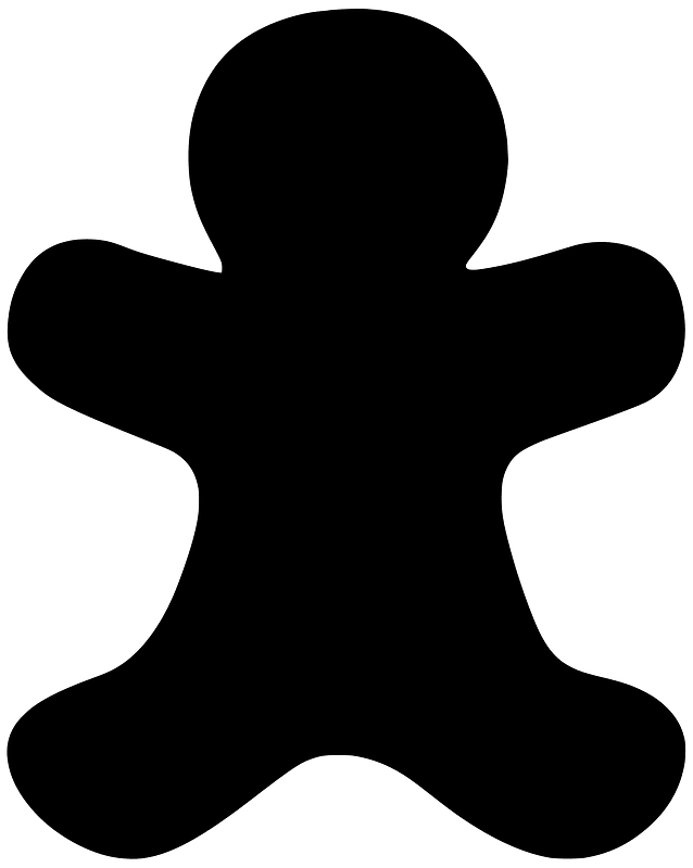 Gingerbread Man - Free vector silhouettes on creazilla.com