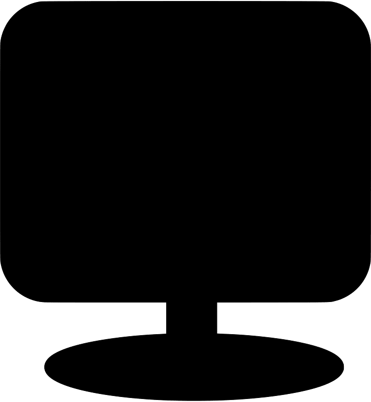 Monitor - Free vector silhouettes on creazilla.com