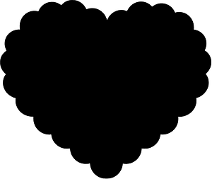 Lace heart - Free vector silhouettes on creazilla.com