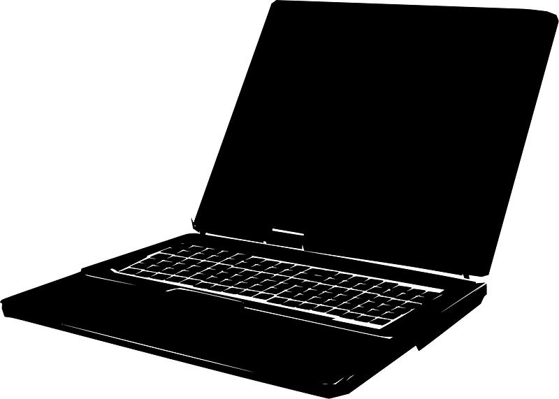 Laptop - Free vector silhouettes on creazilla.com