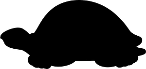 Turtle silhouette - Free Vector Silhouettes | Creazilla