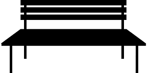 Bench silhouette - Free Vector Silhouettes | Creazilla