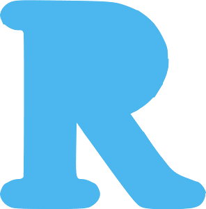 Letter ribbon silhouette - Free Vector Silhouettes | Creazilla