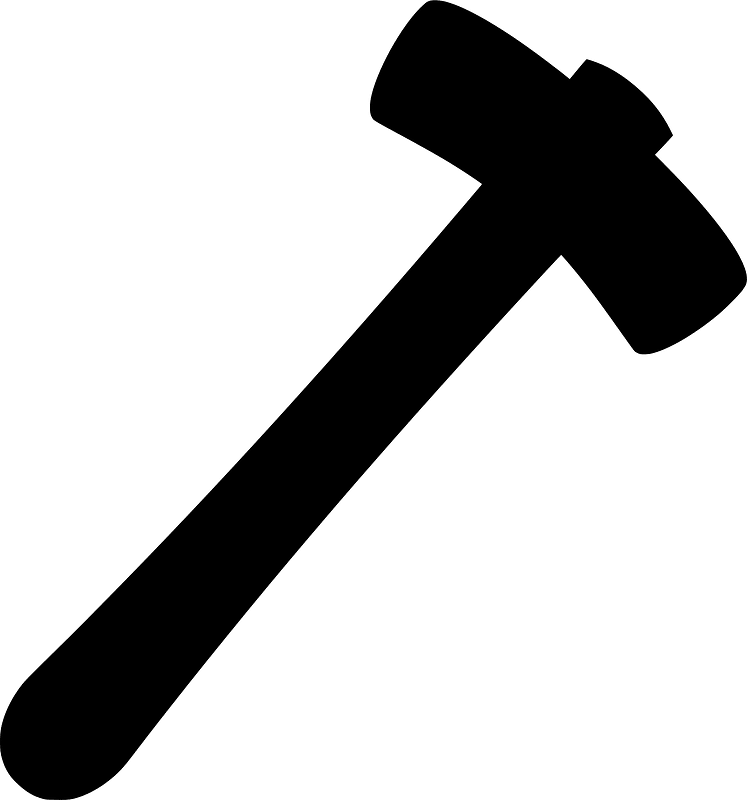 Hammer - Free vector silhouettes on creazilla.com